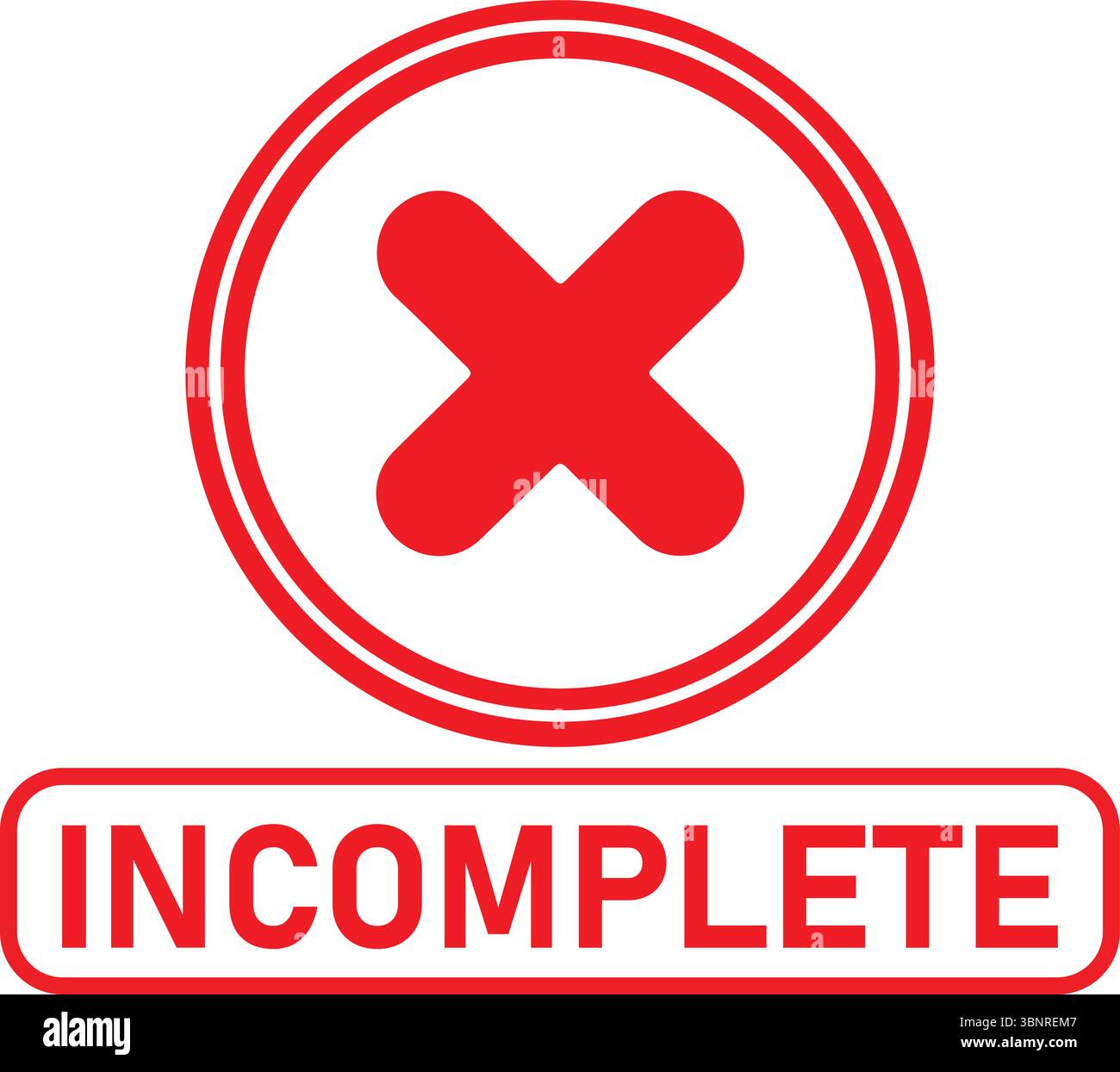 Red Cross Icon Sign – Medical Emergency or Error Symbol Vector Stock ...