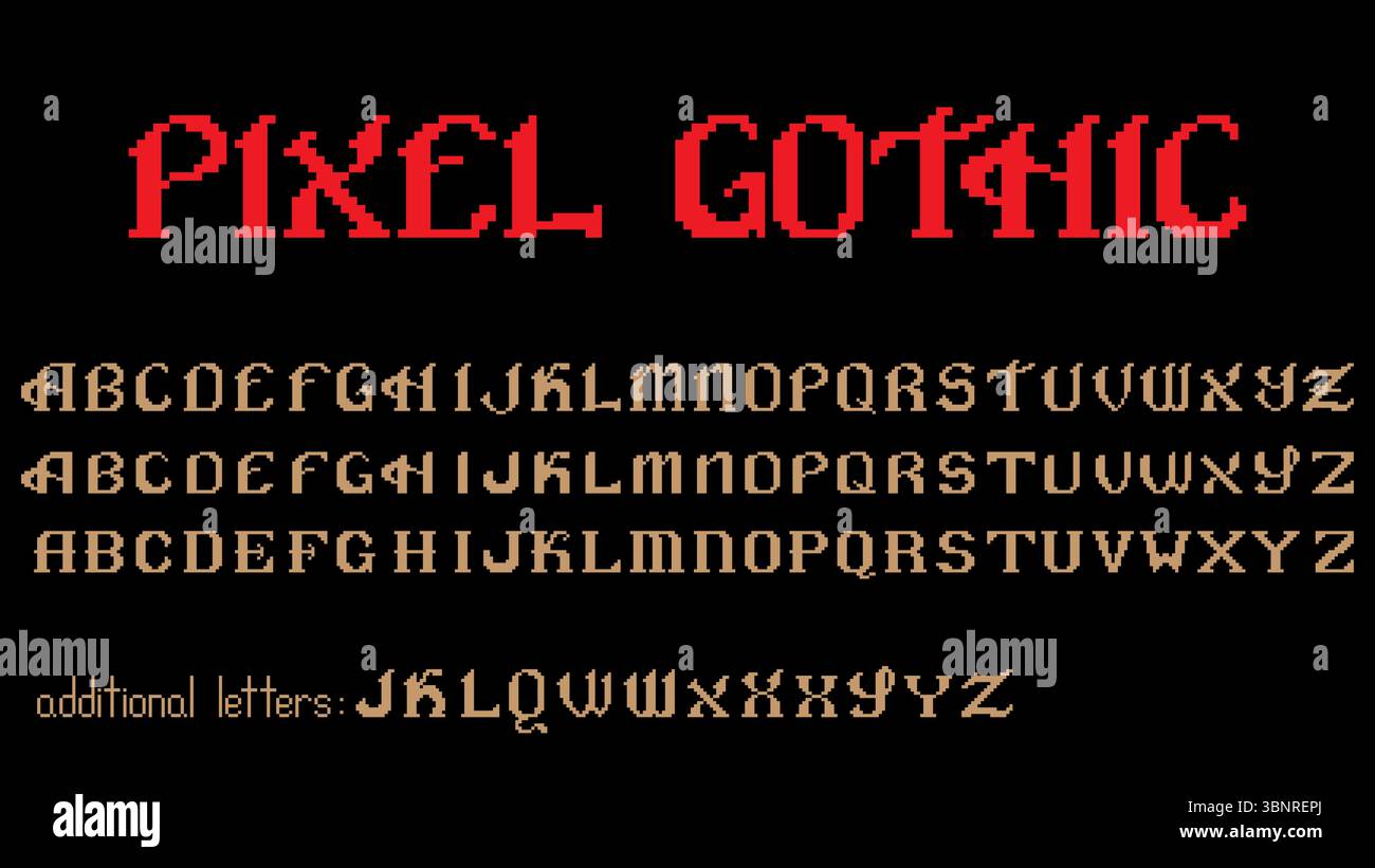 Gothic alphabet hi-res stock photography and images - Alamy