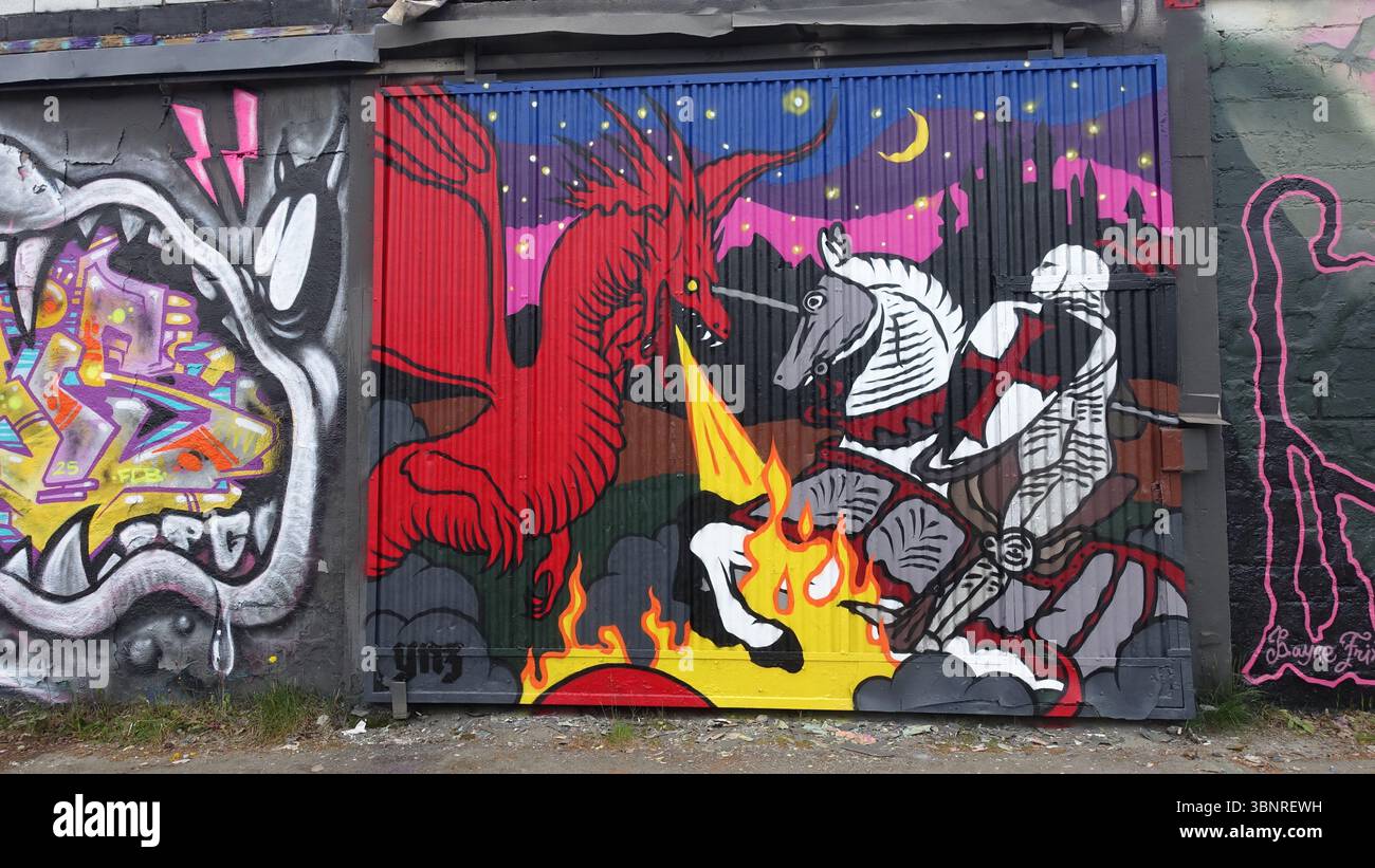 Stockholm, Sweden, June 3, 2025. Spring beast. Graffiti exhibition on ...