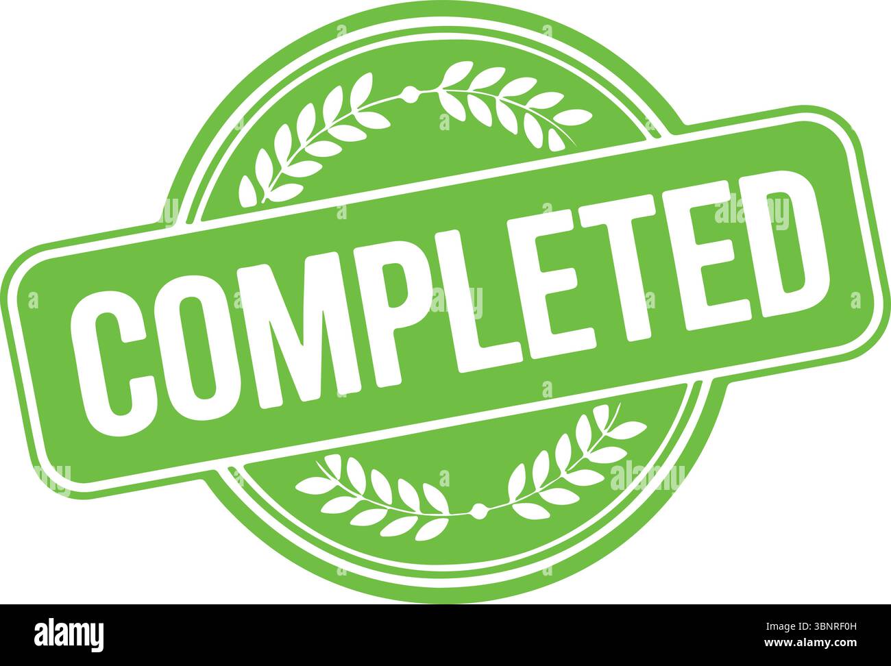 Completed badge hi-res stock photography and images - Alamy