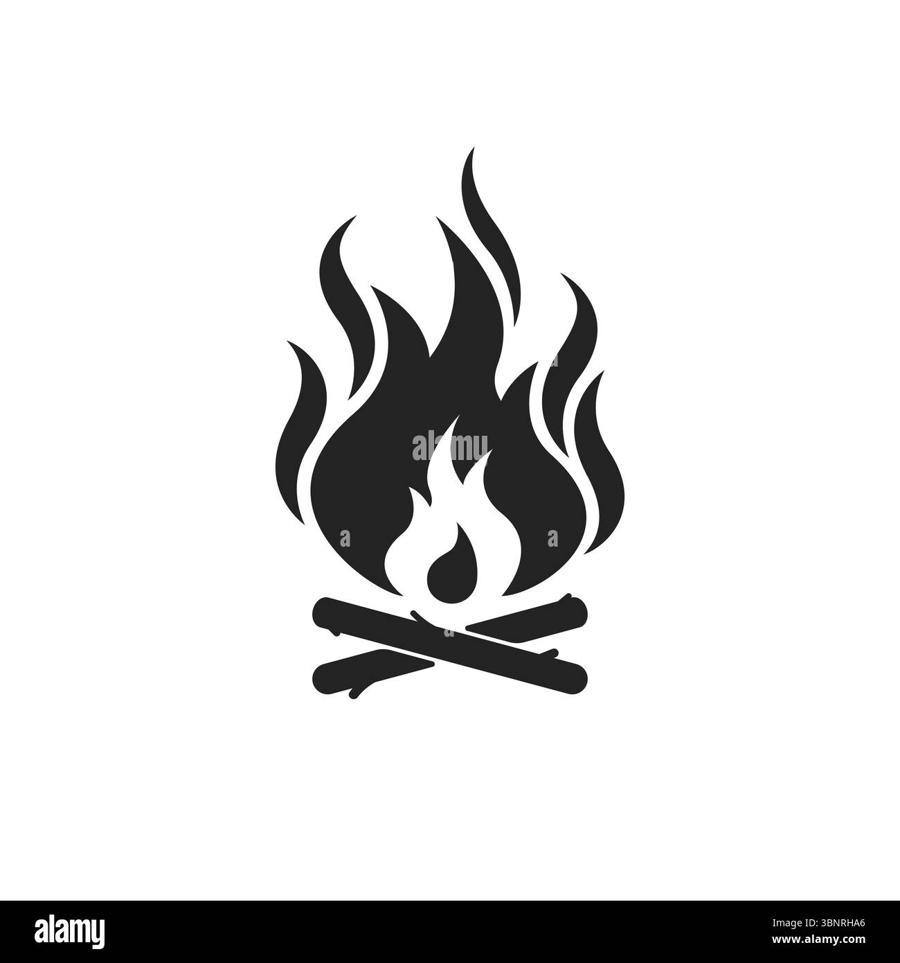 Forest fire in park Black and White Stock Photos & Images - Alamy