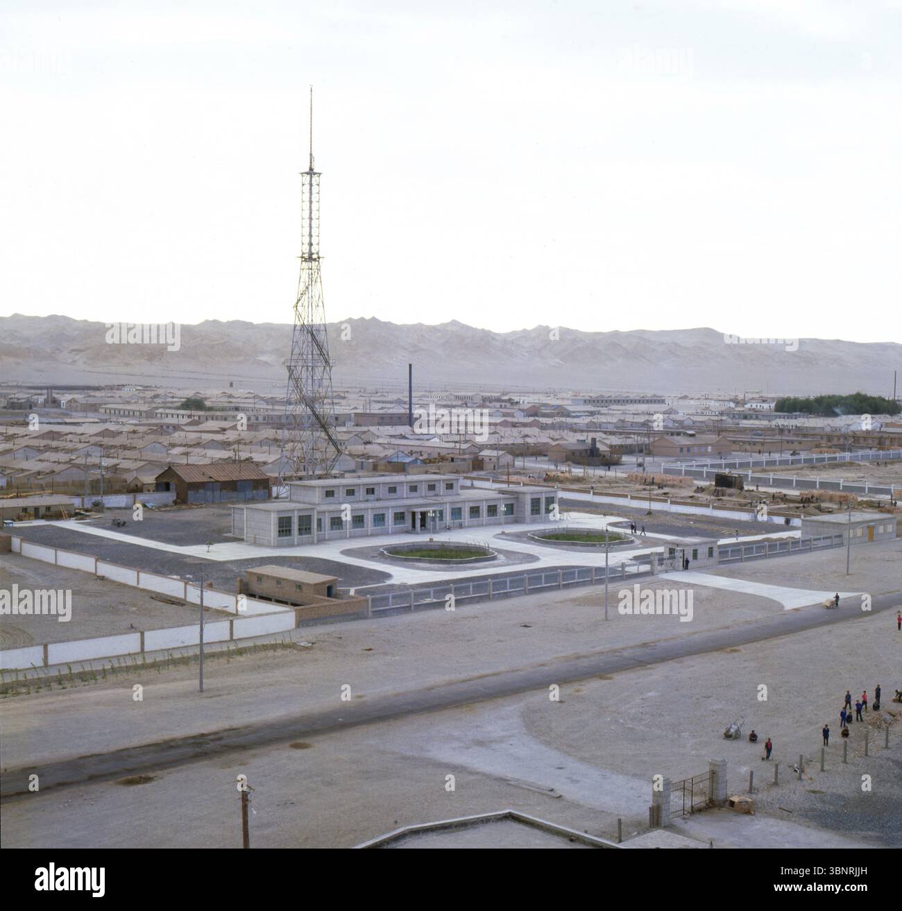 Desert Communications Hub, 1980-90s Gansu Province, China Stock Photo - Alamy