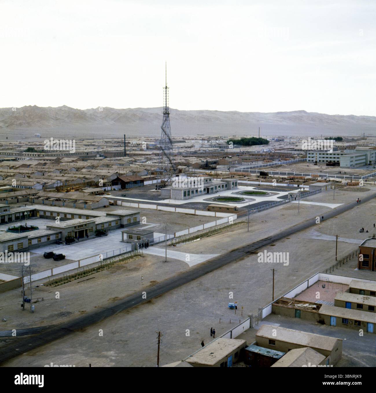 Desert Radio Tower & Workers’ Township, 1980-90s Gansu Province, China ...