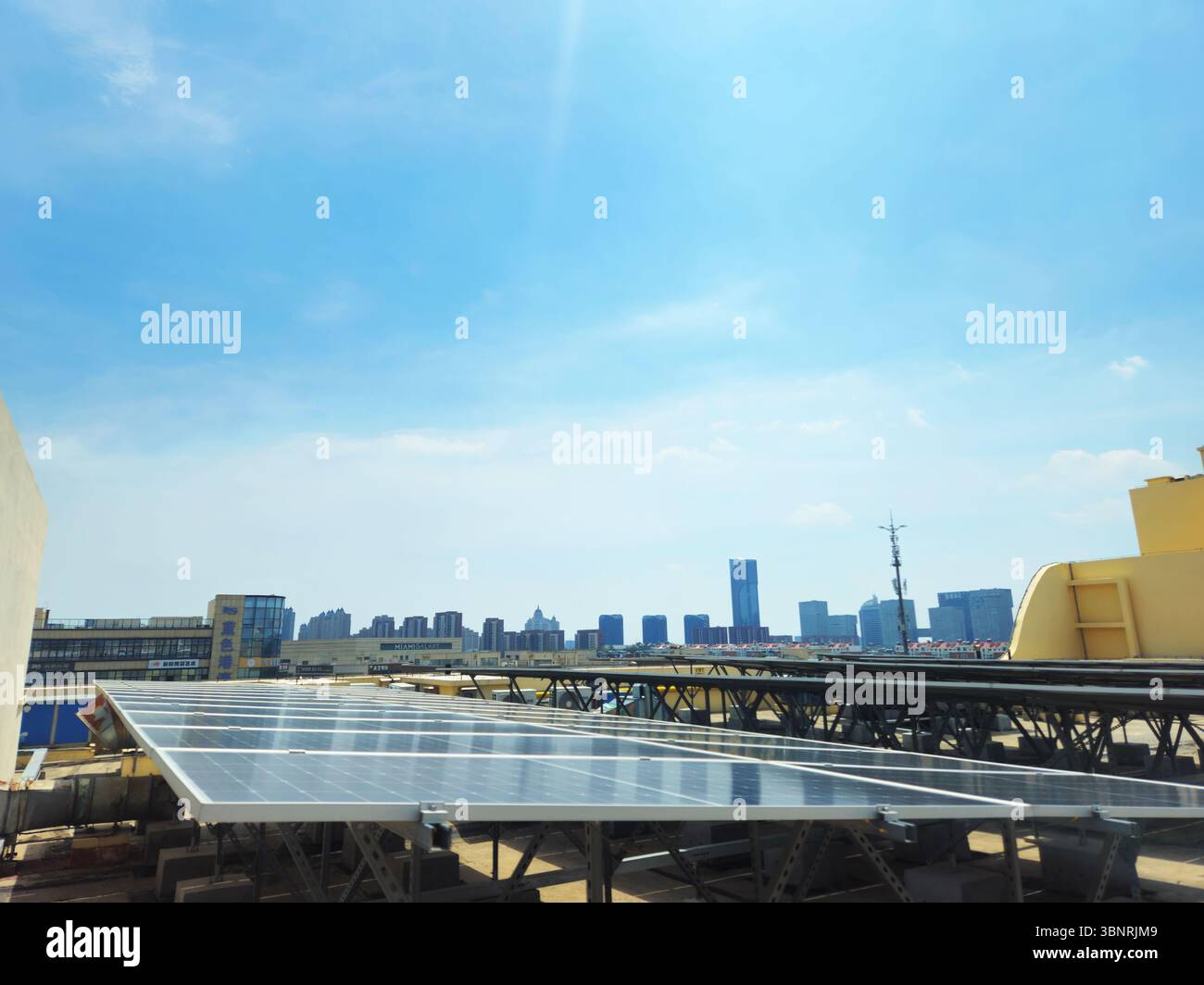China rooftop solar sunny hi-res stock photography and images - Alamy