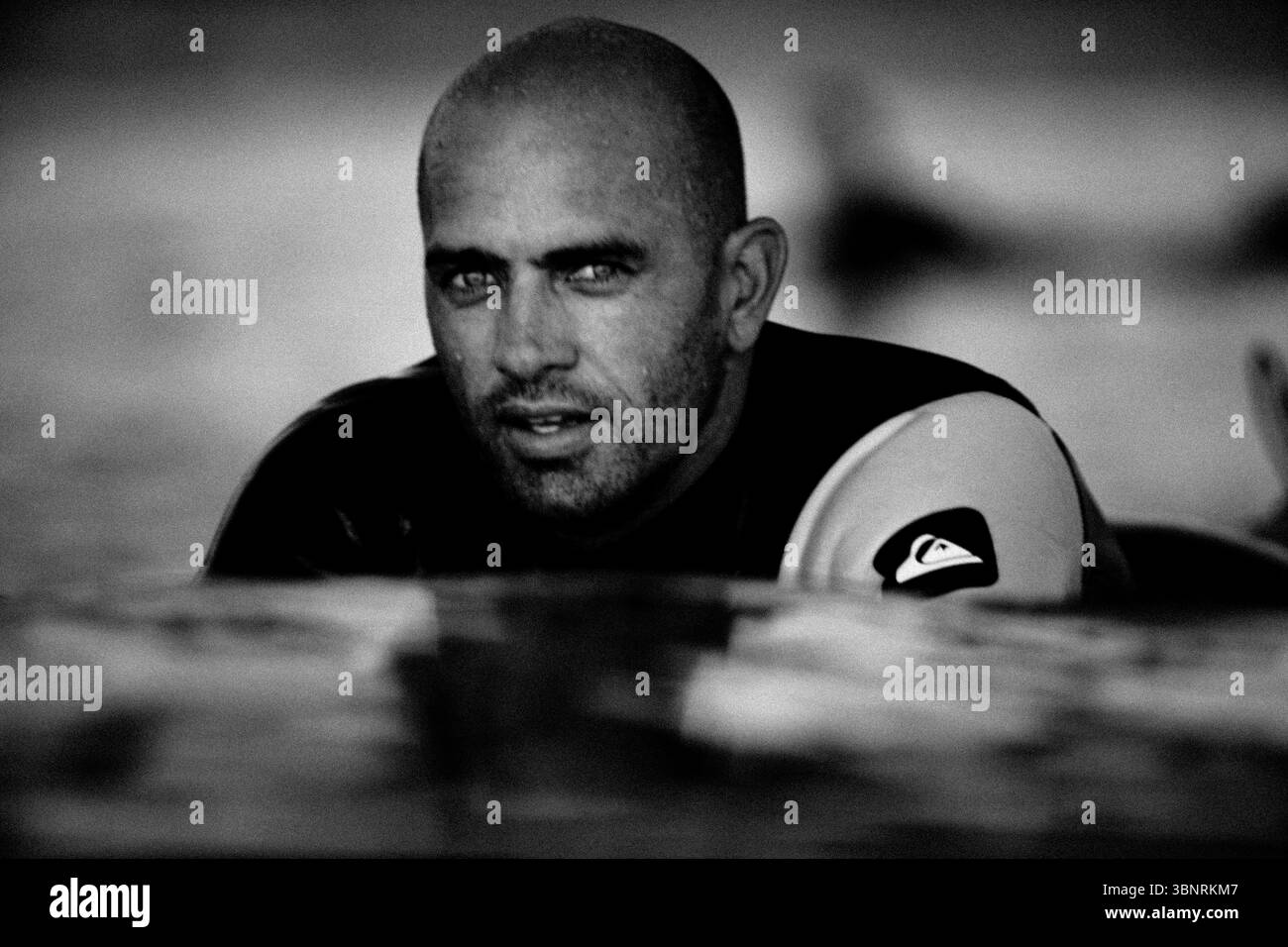 Kelly Slater poses for a portrait while surfing at Rincon near ...