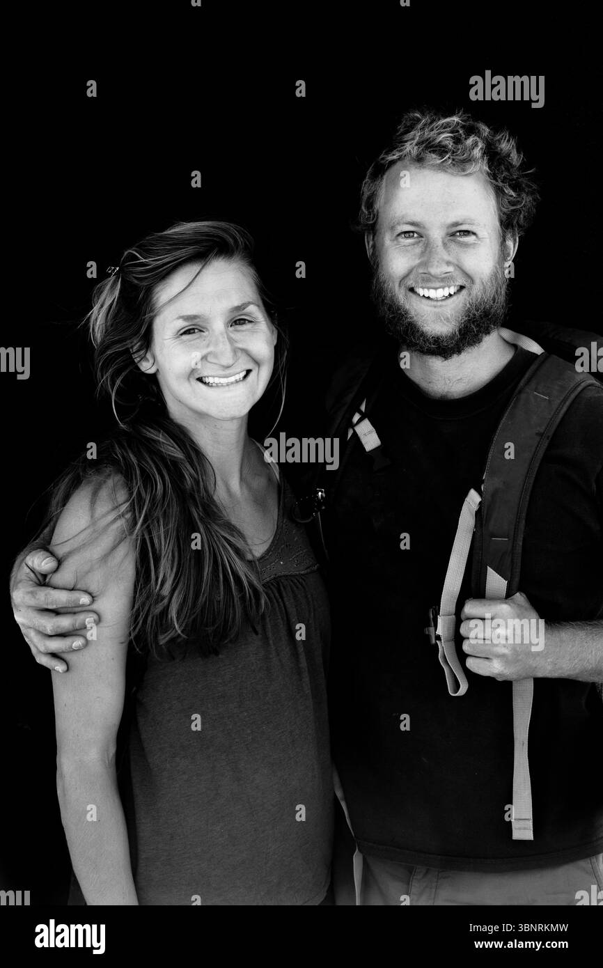 Background smile casual clothing Black and White Stock Photos & Images ...