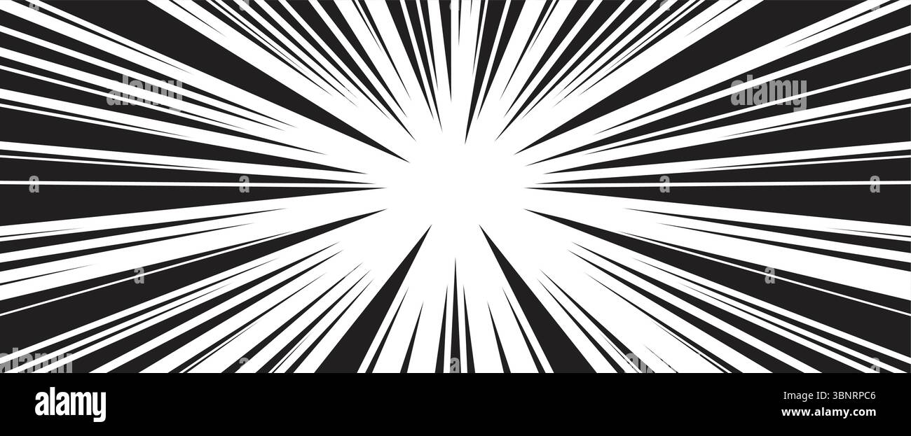 Explosion Burst Radial Light Beam Crush Glass. Speed Circle Spread ...