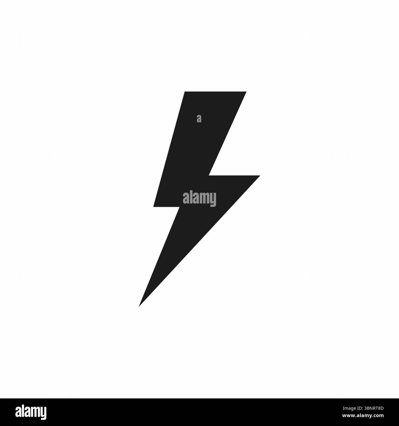 Black white lightning bolt Cut Out Stock Images & Pictures - Alamy