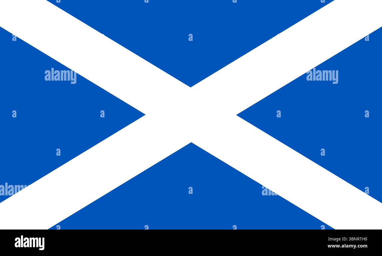Flag of Scotland. Official colors and proportions. National Scotland ...
