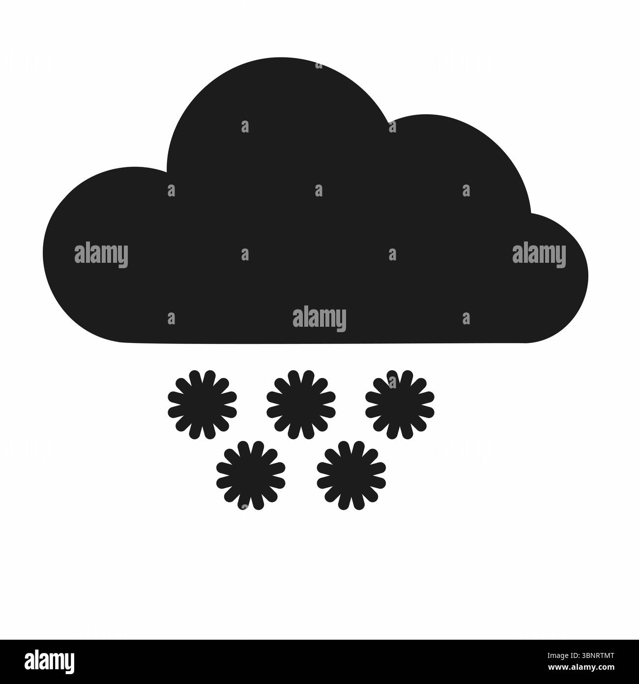 Snowflakes icon in flat Stock Vector Images - Alamy