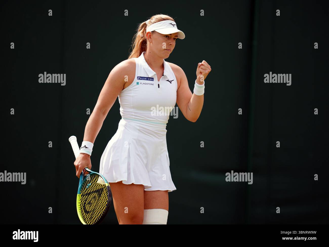 Dalma Galfi during her match against Amanda Anisimova on day five of ...