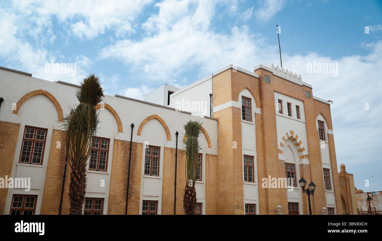 A stunning Baghdad landmark showcases beautiful designs and palm trees ...