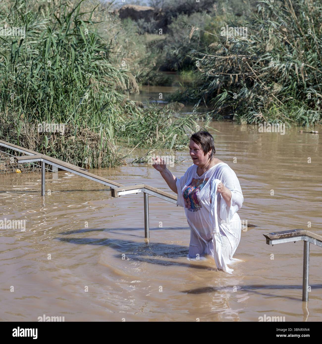 Israel, Palestine; Kasr al-Jahud; Qasr al Yahud; Jordan River, the ...