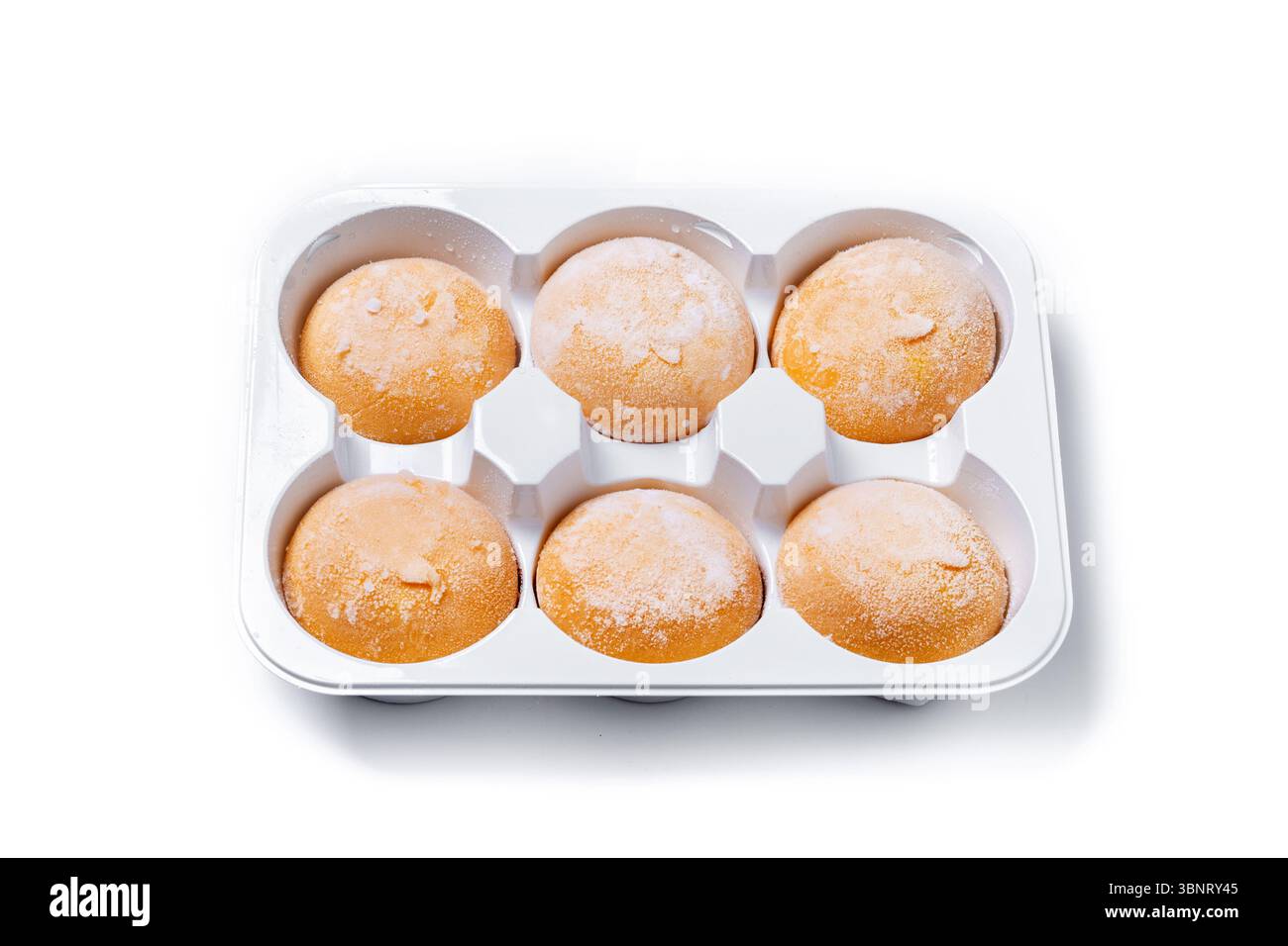 Japanese Mango ice cream mochi isolated on white background Stock Photo ...