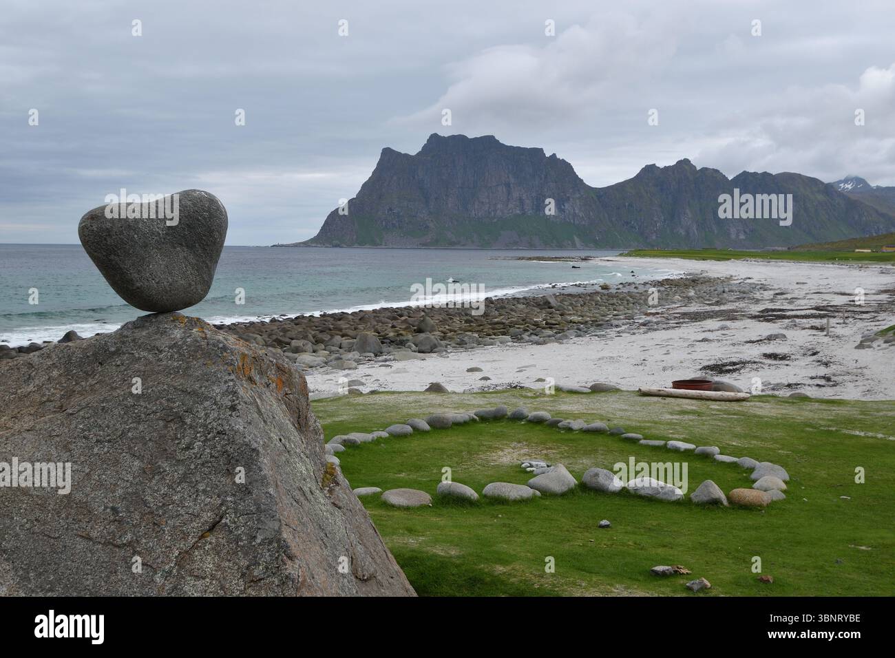 Norway Vacation on the beach Stock Photo - Alamy