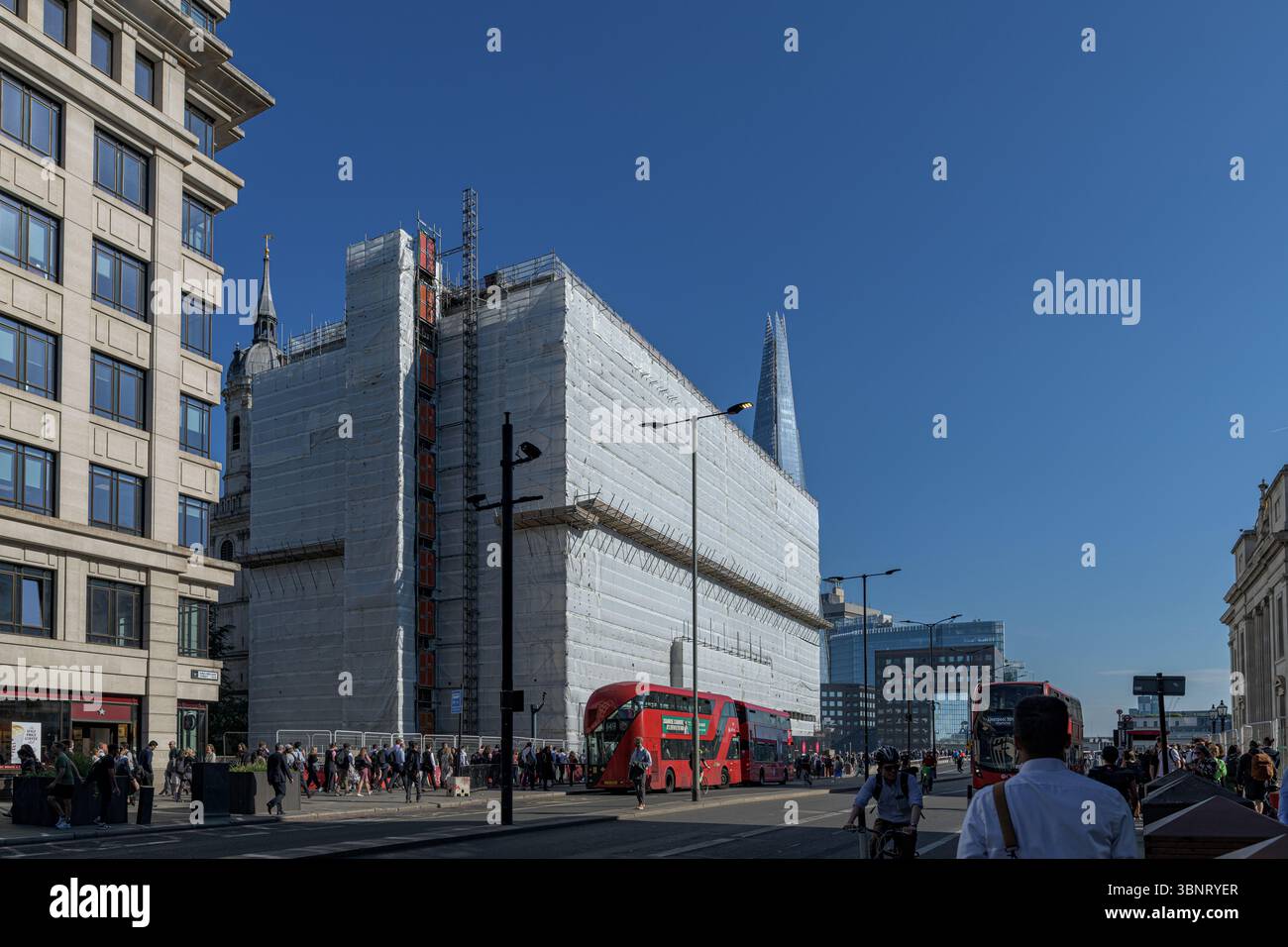 United Kingdom, London, 07 Jul 2025. A large building under renovation ...