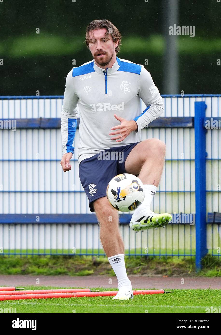 Rangers' Joe Rothwell during a training session at the Rangers Training ...
