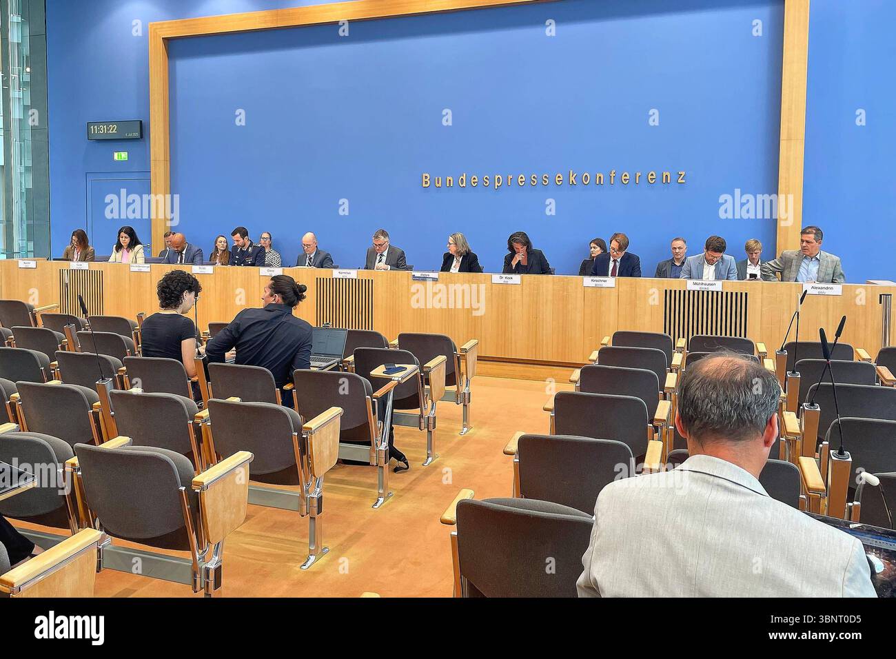 Berlin, Deutschland, 04.07.2025: Bundespressekonferenz ...