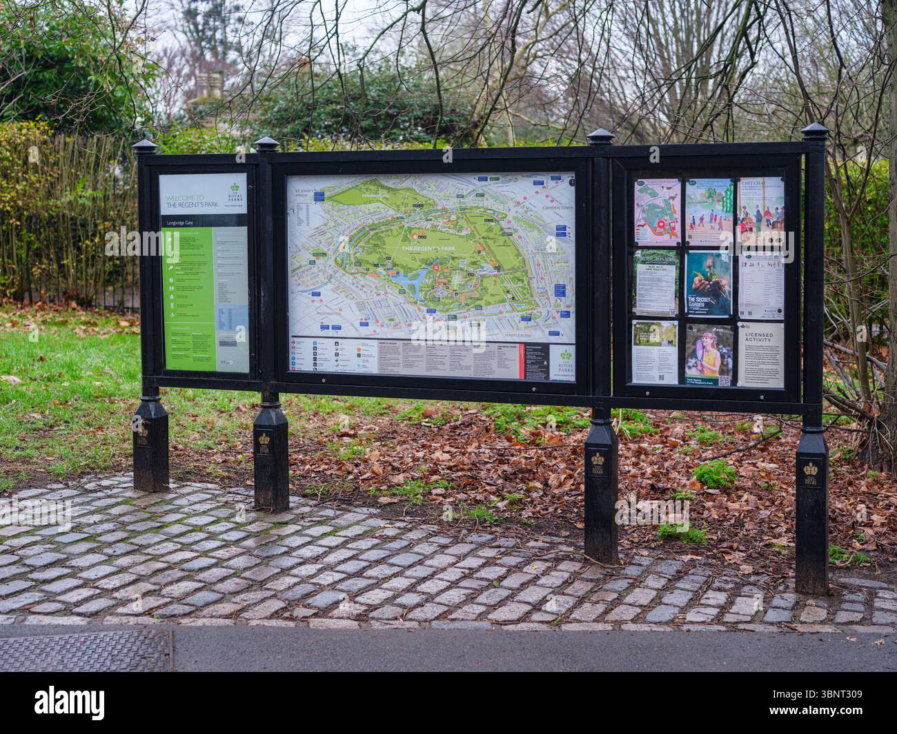 United Kingdom, London, 07 Jul 2025. Informational sign with map and ...