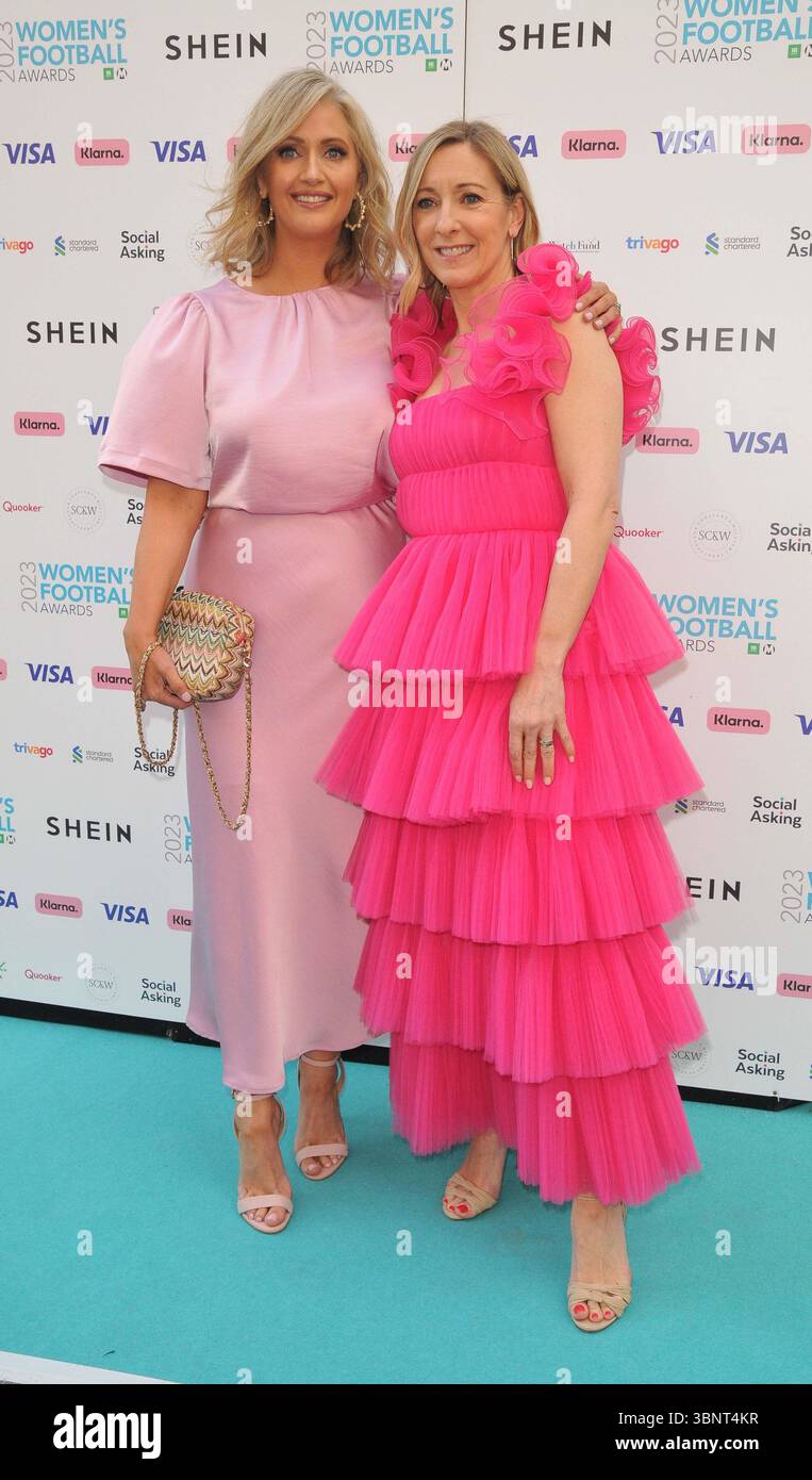 Hayley McQueen and Vicky Gomersall at the Women's Football Awards 2023 ...