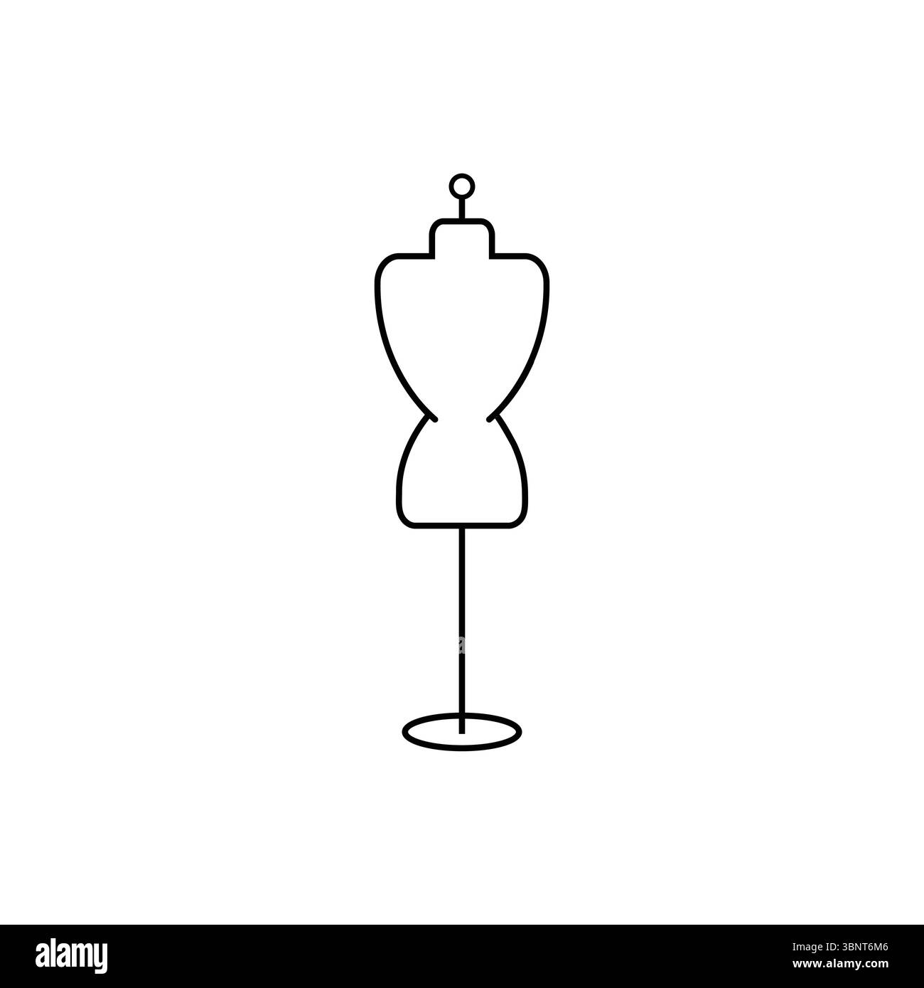 Simple outline mannequin icon, ideal for fashion, retail, and clothing ...