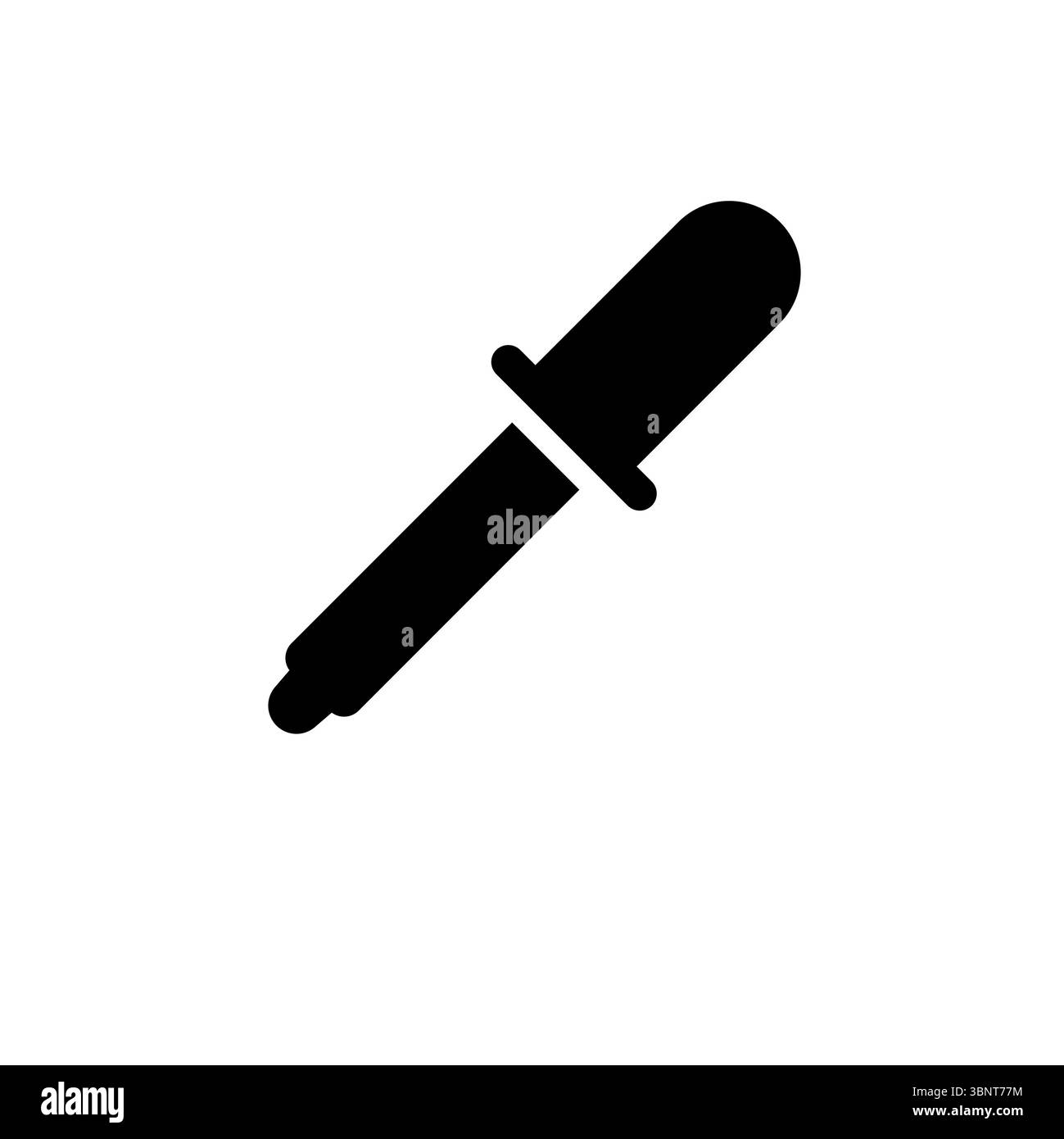 Mediacal Pipette, Lab Dropper Picker Solid Flat Vector Icon Isolated on ...