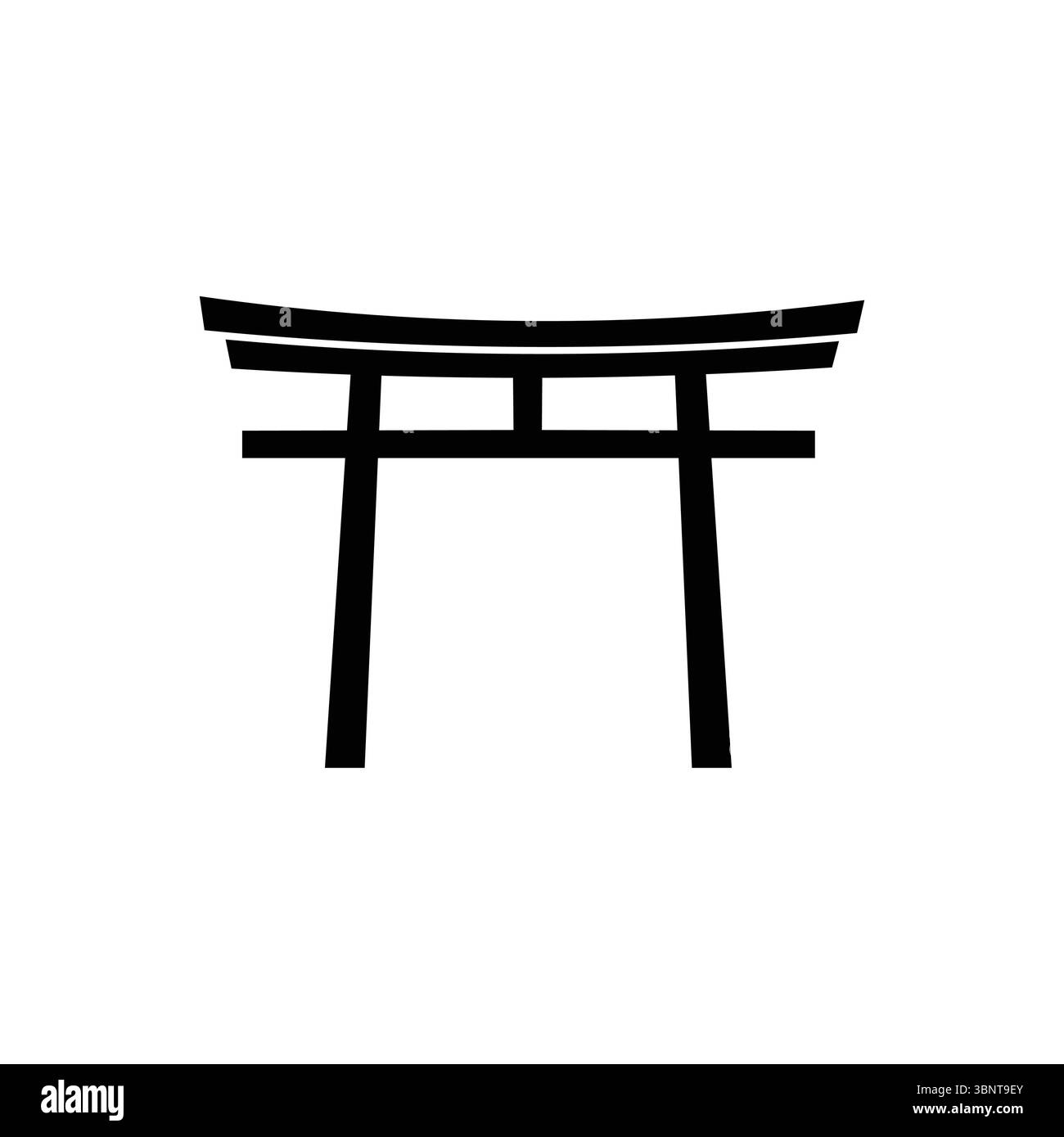 Japanese torii gate Black and White Stock Photos & Images - Alamy