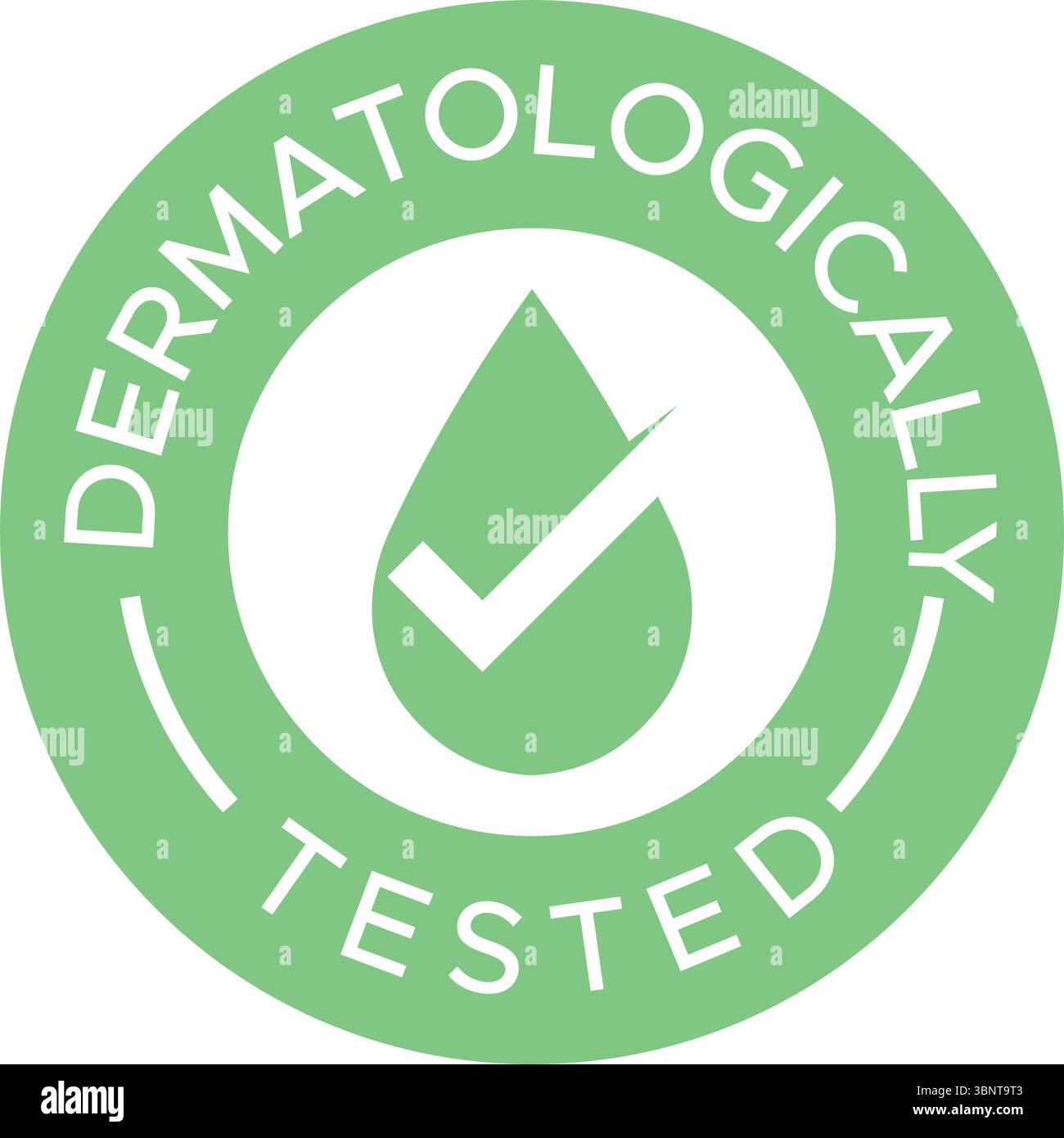 Dermatologically Tested Vector Stamp - Skincare Certification Badge ...