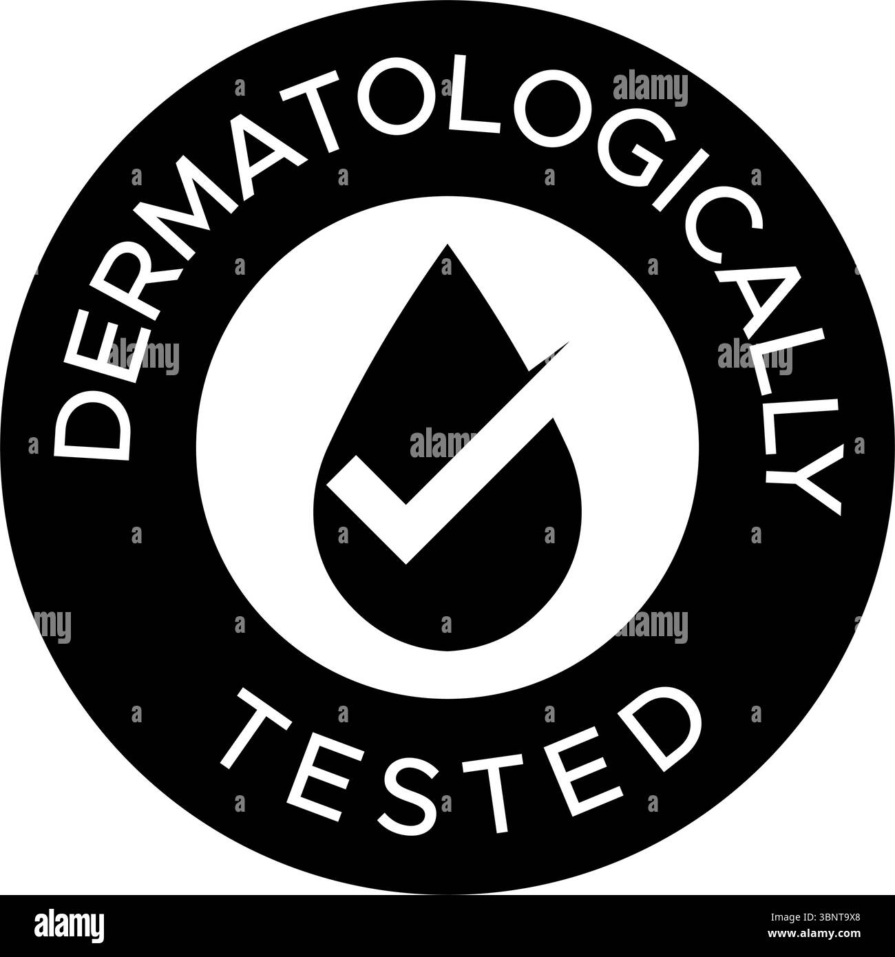 Dermatologically Tested Vector Stamp - Skincare Certification Badge ...