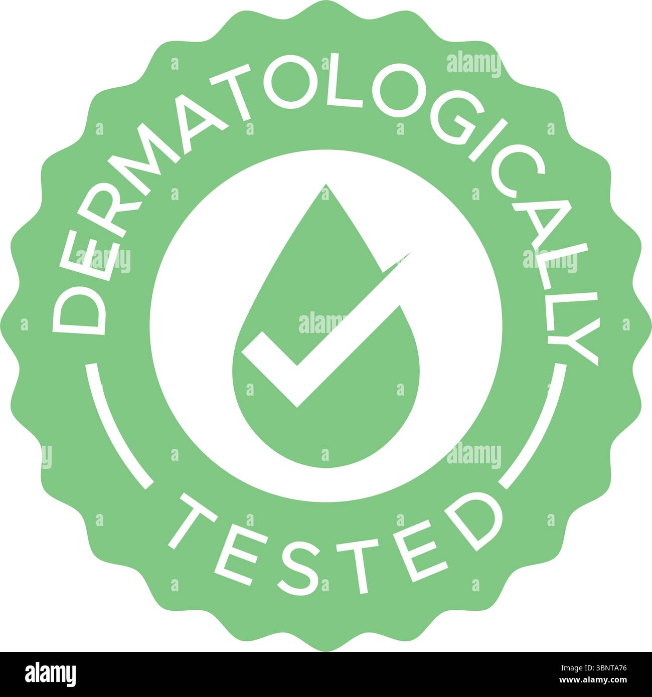 Dermatologically Tested Vector Stamp - Skincare Certification Badge ...