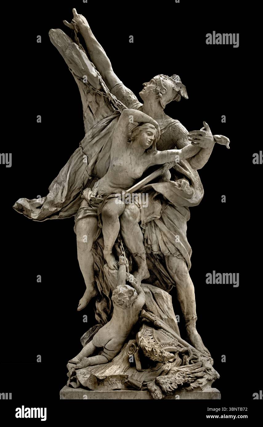 Marble statue of Perseus and Andromeda by Pierre Puget (1620-1694) a ...