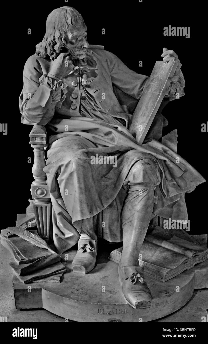Blaise Pascal 1623-1662 by Augustine PAJOU 1730 - 1809 France French ...