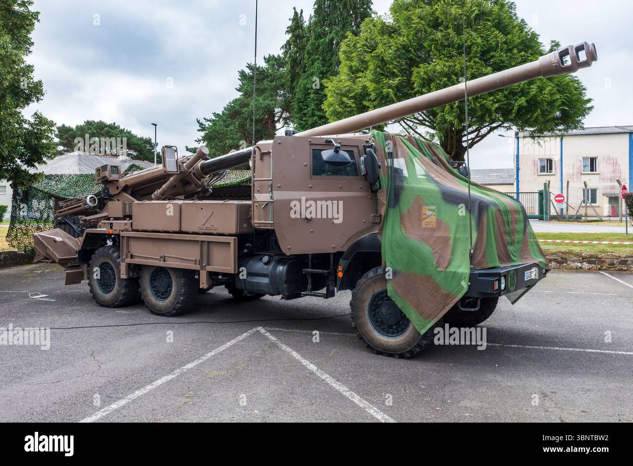 Saint-Aubin-du-Cormier, France - June 28, 2025: French Army's CAESAR ...
