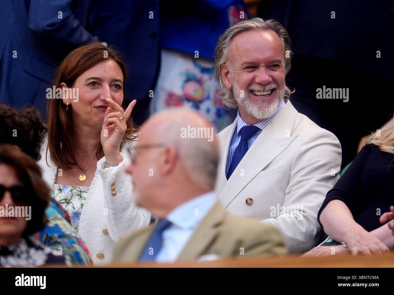 Marcus Wareing and his wife Jane in the Royal Box on day five of the ...