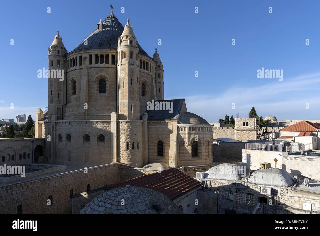 Israel, Jerusalem; Abbey of the Dormition outside view; Dormitio-Abtei ...