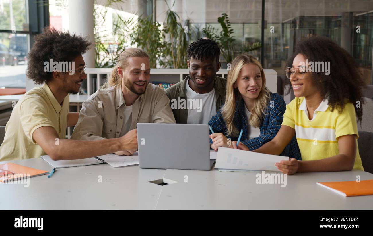 Group girls female pupils students boys male hi-res stock photography ...