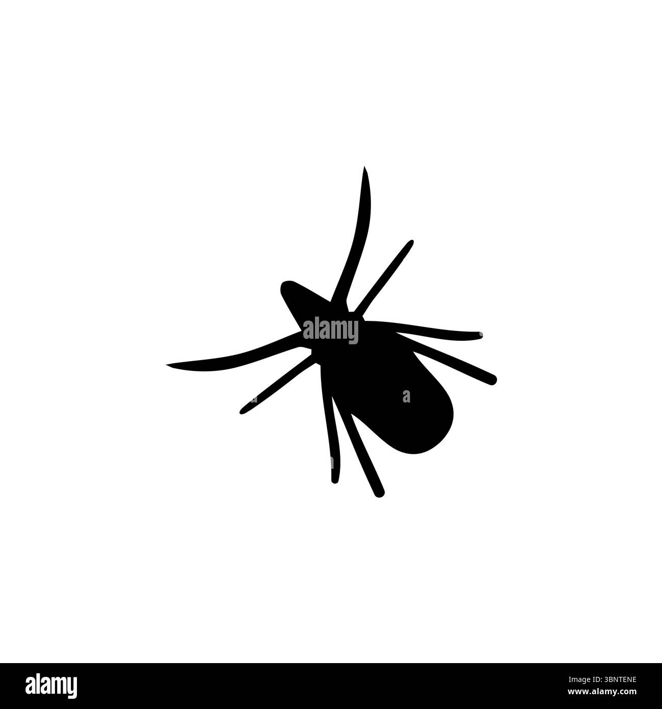 Encephalitis Tick, Parasite Mite, Acarus Insect Solid Flat Vector Icon ...