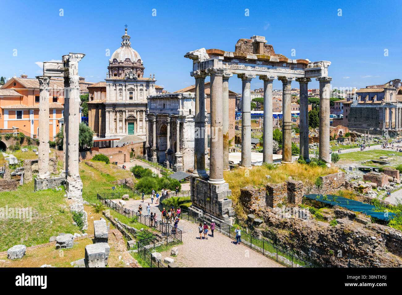 Forum romanum panorama hi-res stock photography and images - Alamy
