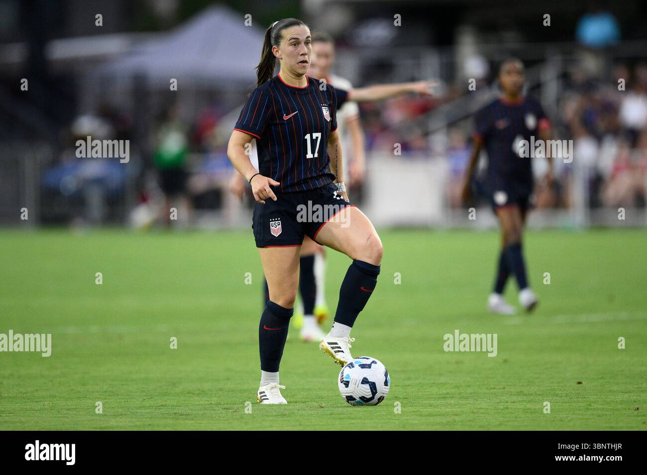 United States forward Sam Coffey (17) in action during the first half ...
