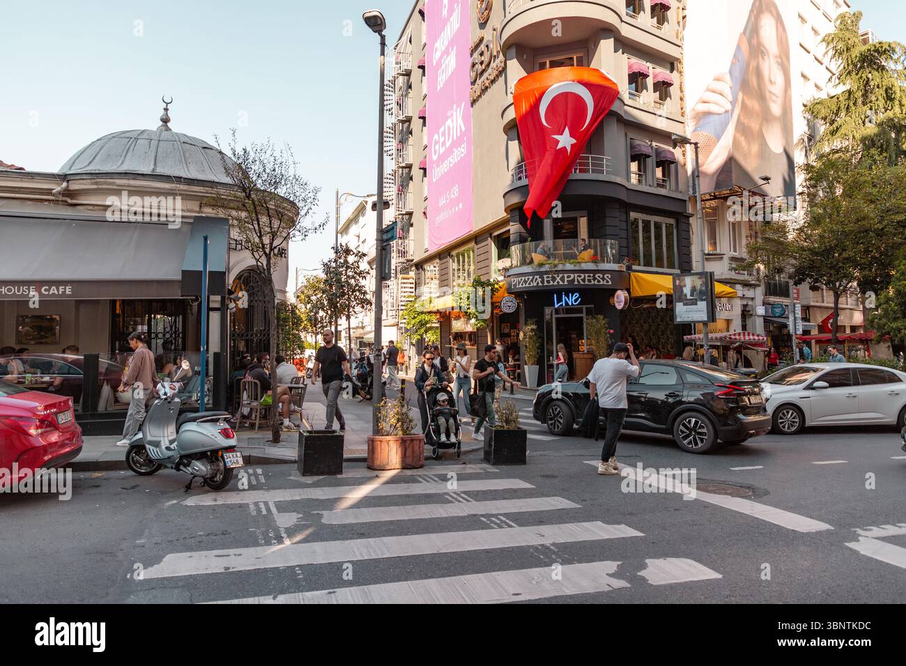 Istanbul, Turkiye - May 19, 2025: Tesvikiye branch of The House Cafe, a ...