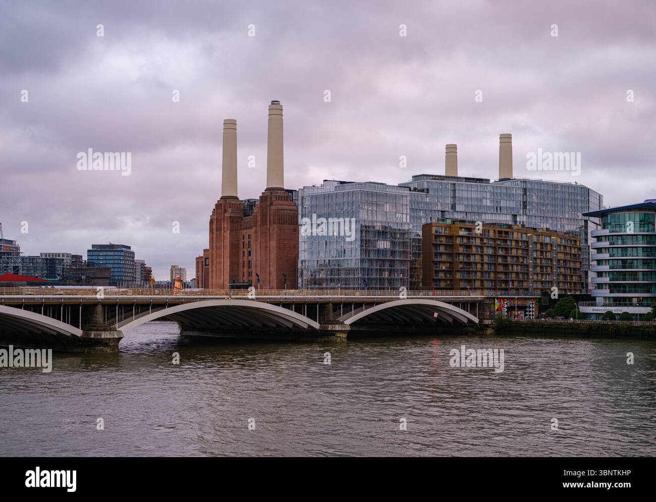 United Kingdom, London, 11 Dec 2024. Battersea Power Station and ...