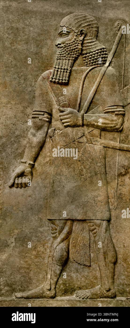 Archer Neo Assyrian palace of Sargon II 721-705 BC Khorsabad ancient ...