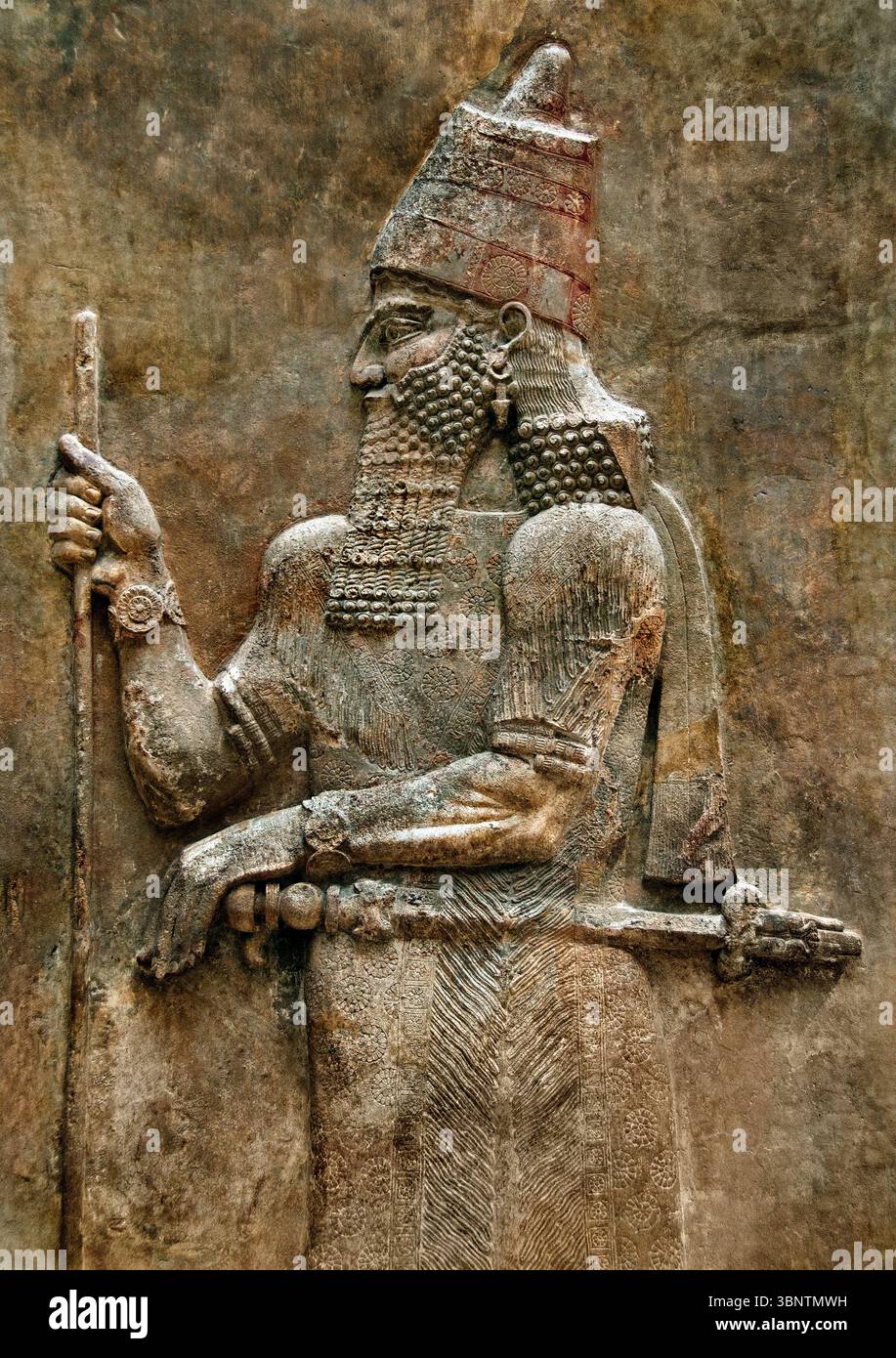 King Sargon II and a high official Neo Assyrian Sargon II 721-705 BC ...