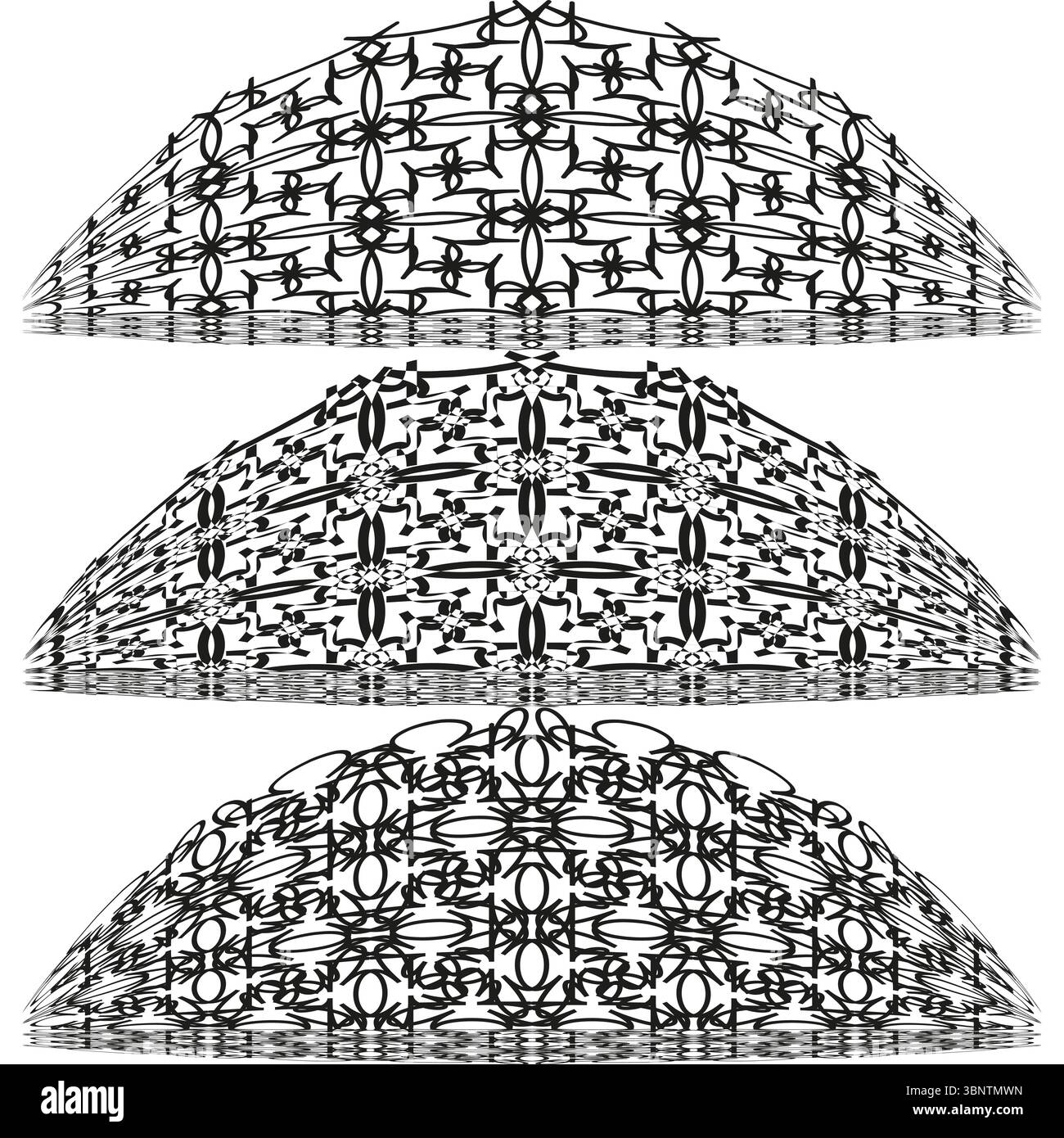Halftone dome pattern. Concentric arc design. Geometric abstract Vector ...