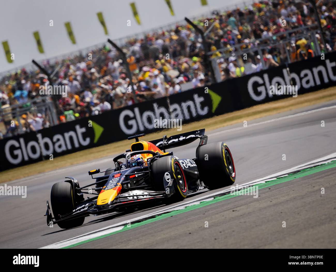 SILVERSTONE - Max Verstappen (Red Bull Racing) during 1st free practice ...
