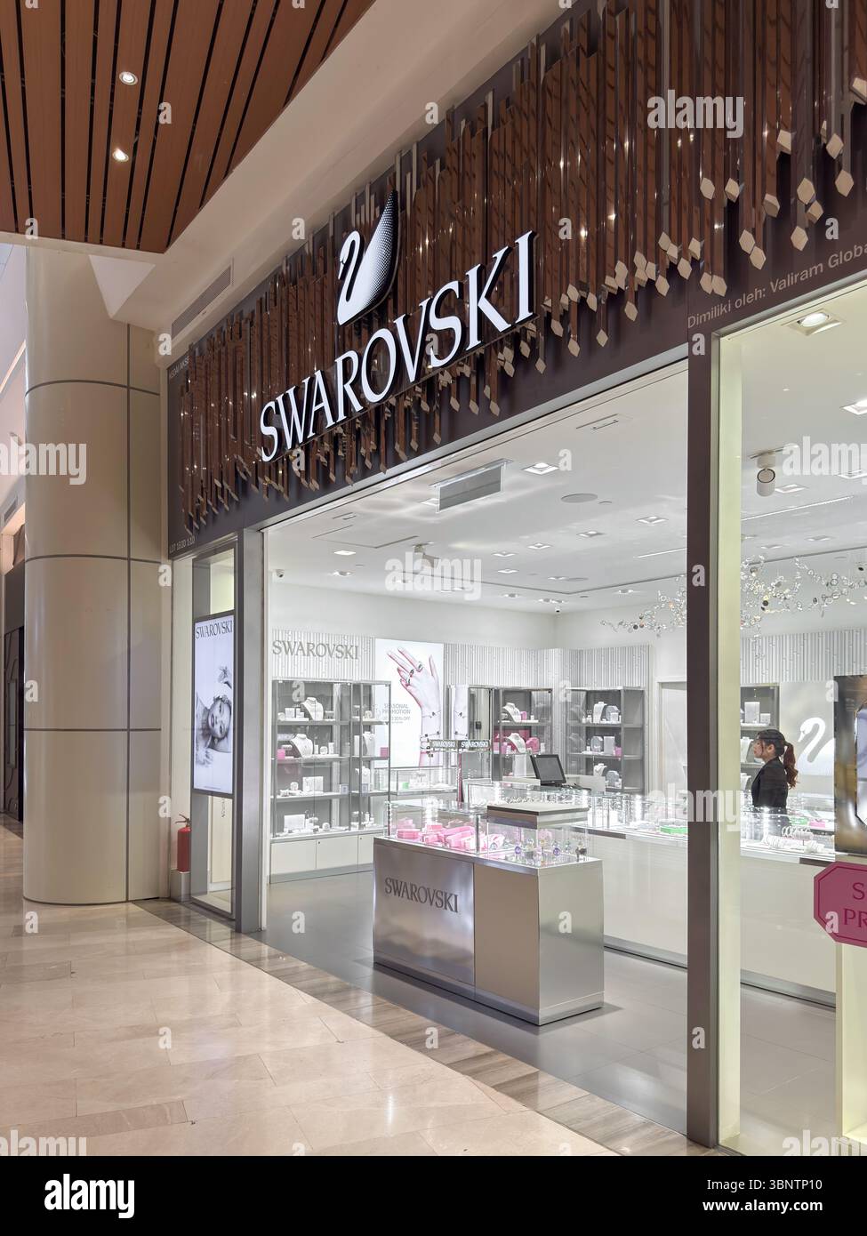 Swarovski store entrance showcasing elegant jewelry in Penang, Malaysia ...