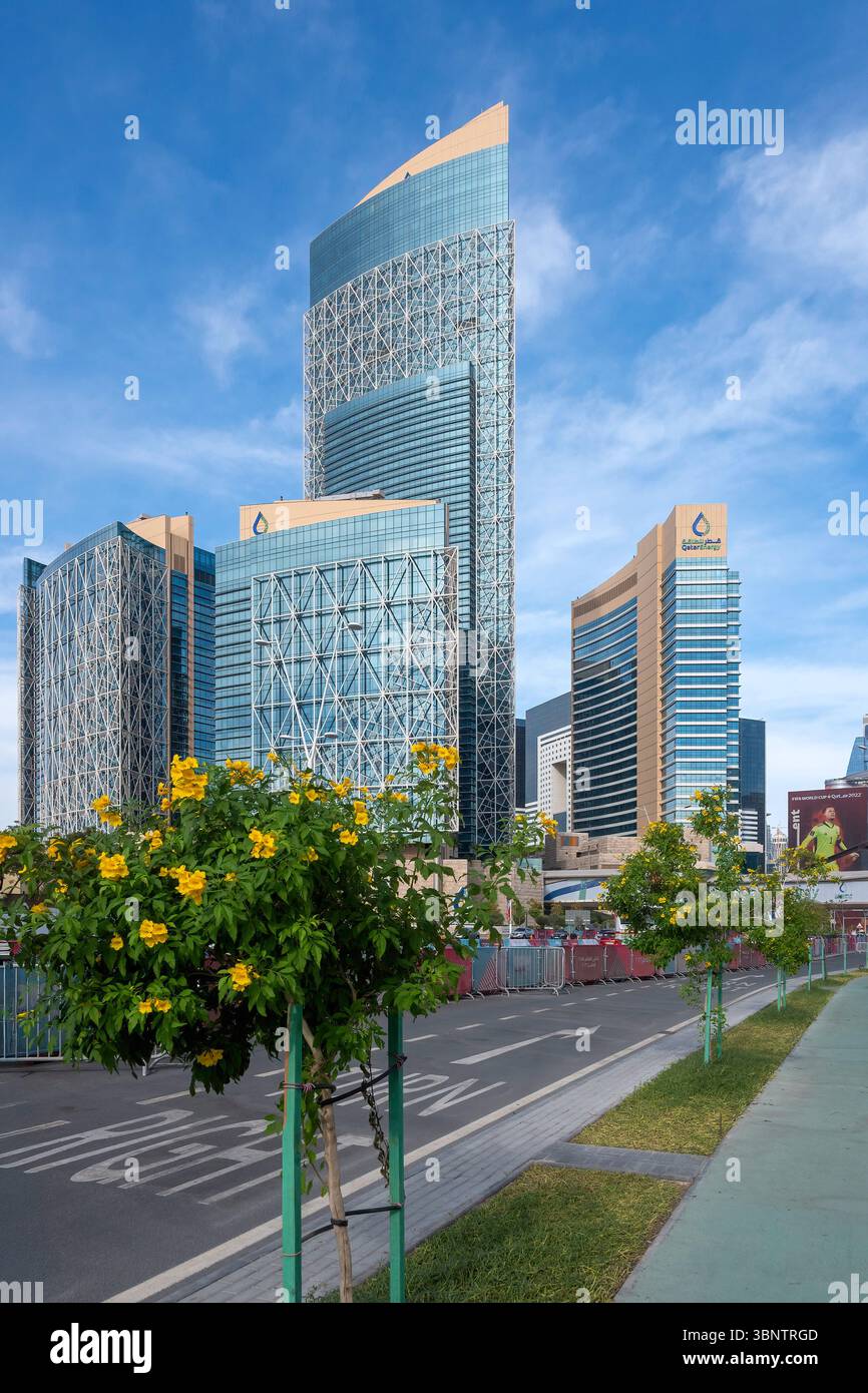 View of Qatar Petroleum District which is designed to be a complex of ...