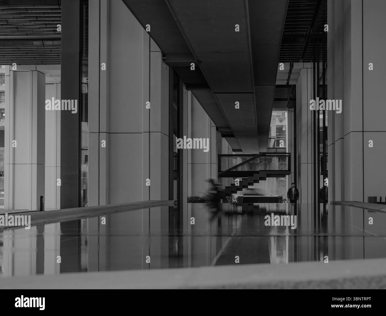 Traditional residential property in Black and White Stock Photos ...