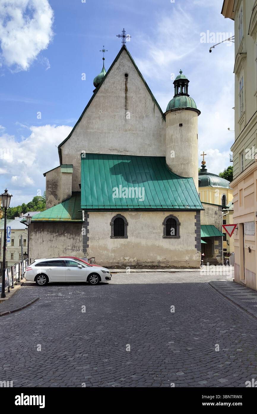Church of St. Catherine, rear view from the Holy Trinity Square, Banská ...