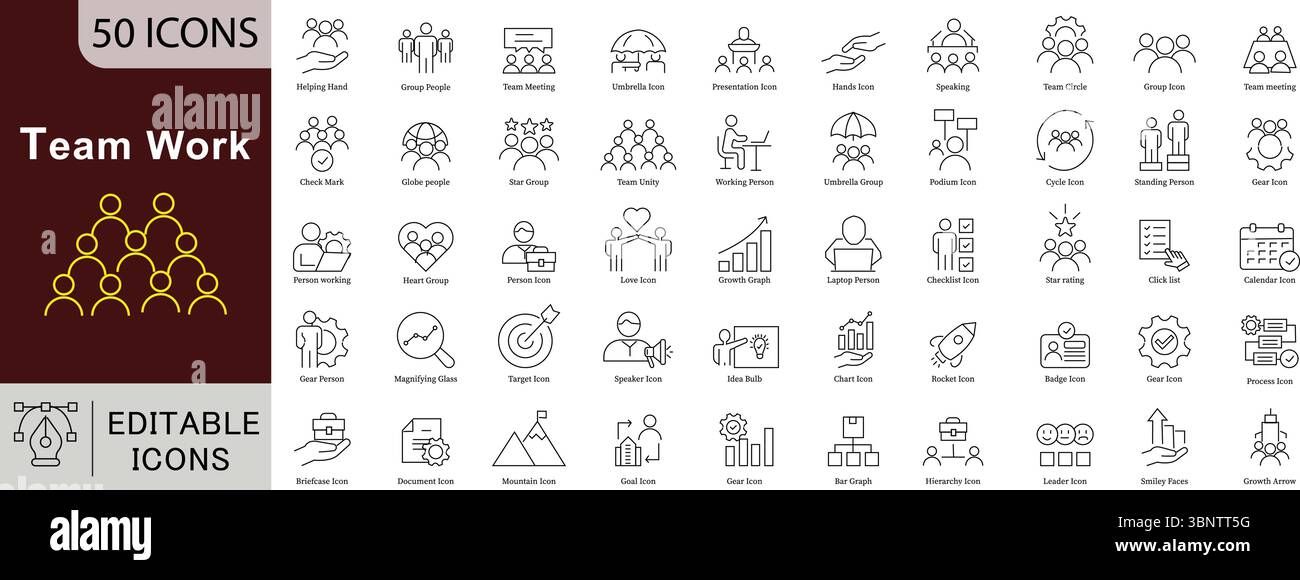 Team work target Stock Vector Images - Alamy